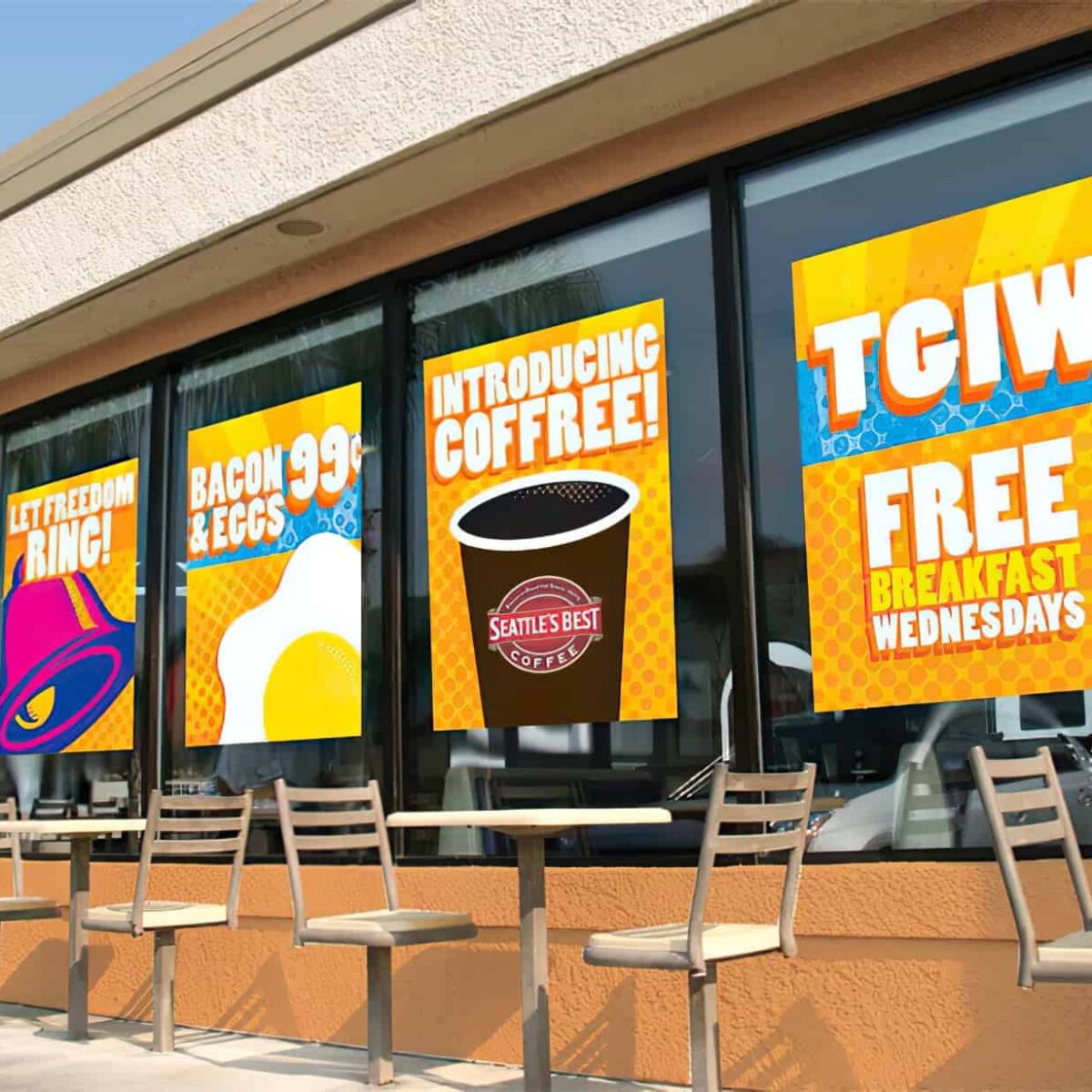 Custom Window Graphics & View Thru Vinyl- Poster Print Shop