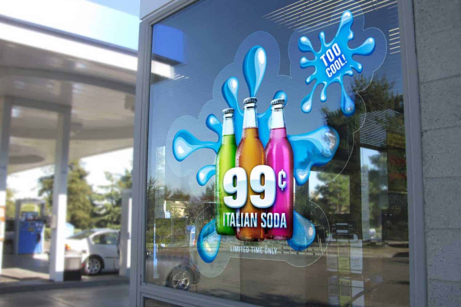 Clear Window Cling Graphic Printing- Poster Print Shop