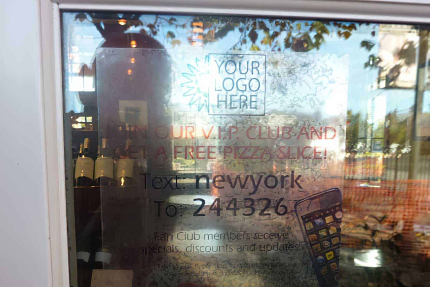 Clear Window Cling Graphic Printing- Poster Print Shop